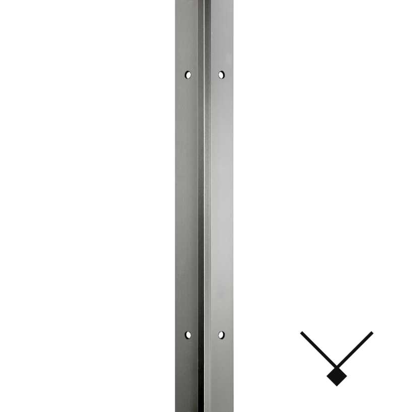 Outside Corner Aluminum Trim Sample | Anodized Edge Trim | STONOVIA