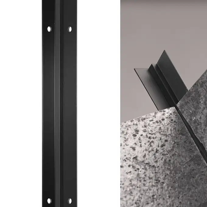 Inside Corner Aluminum Trim Sample | Anodized Edge Trim | STONOVIA